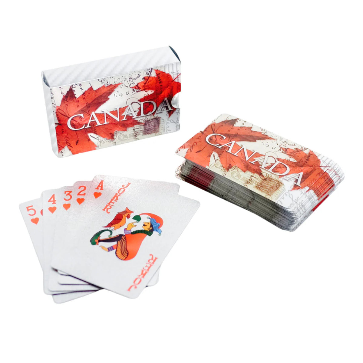Canada silver Playing cards. – Souvenir Du Quebec