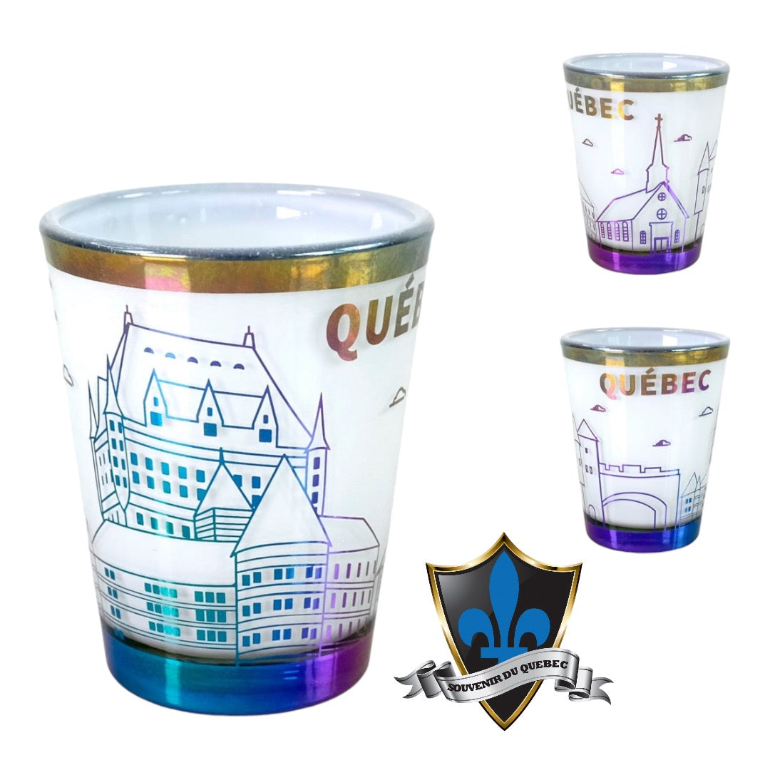Quebec electoplated Shot glass – Souvenir Du Quebec