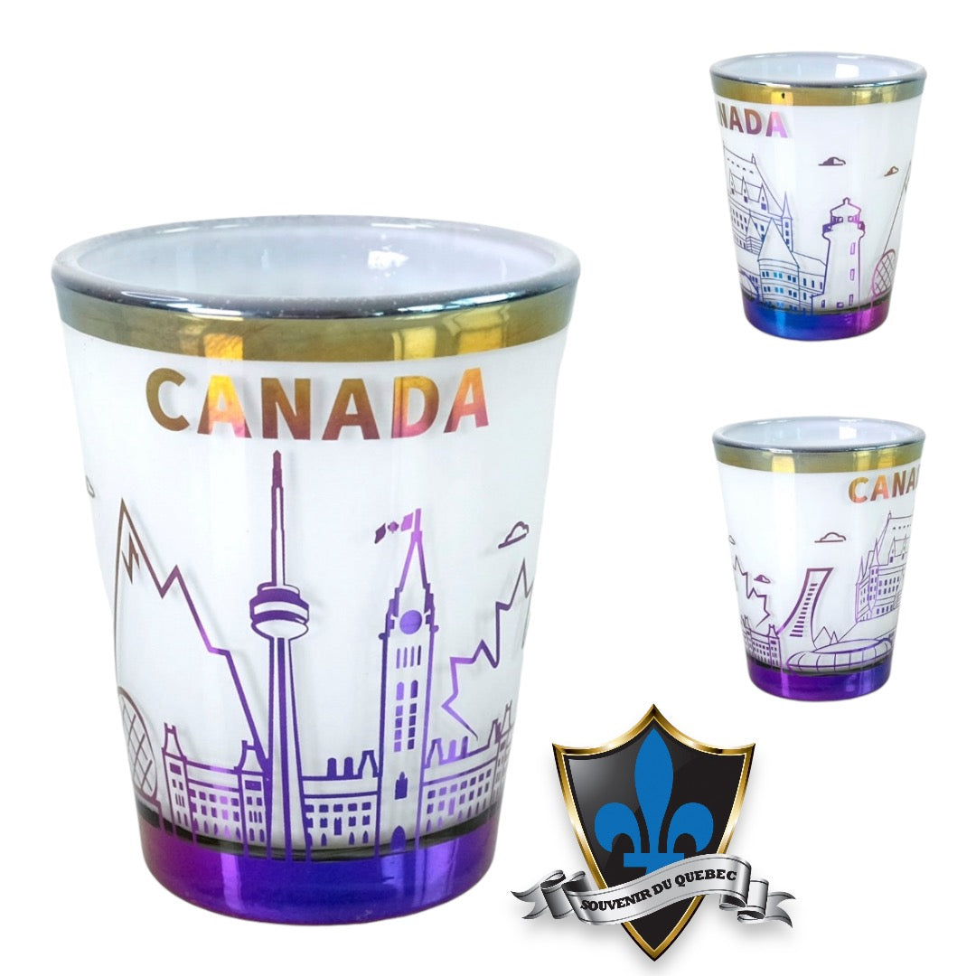 Famous canada Shot glass – Souvenir Du Quebec