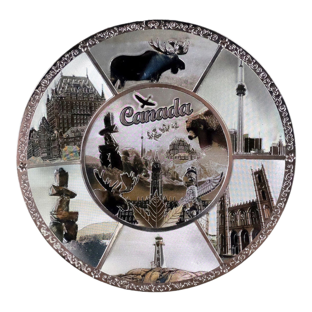 Vintage canada Plate 6'. – Souvenir Du Quebec