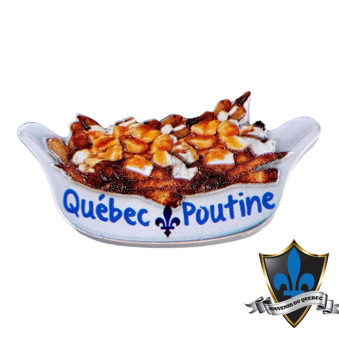 Quebec Poutine ceramic magnet – Souvenir Du Quebec