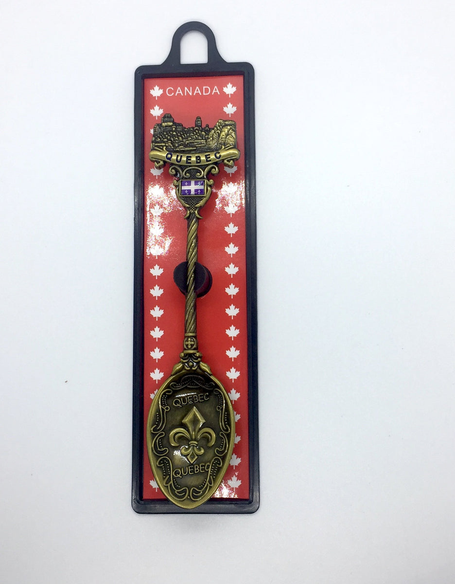 Gold Quebec Spoon – Souvenir Du Quebec