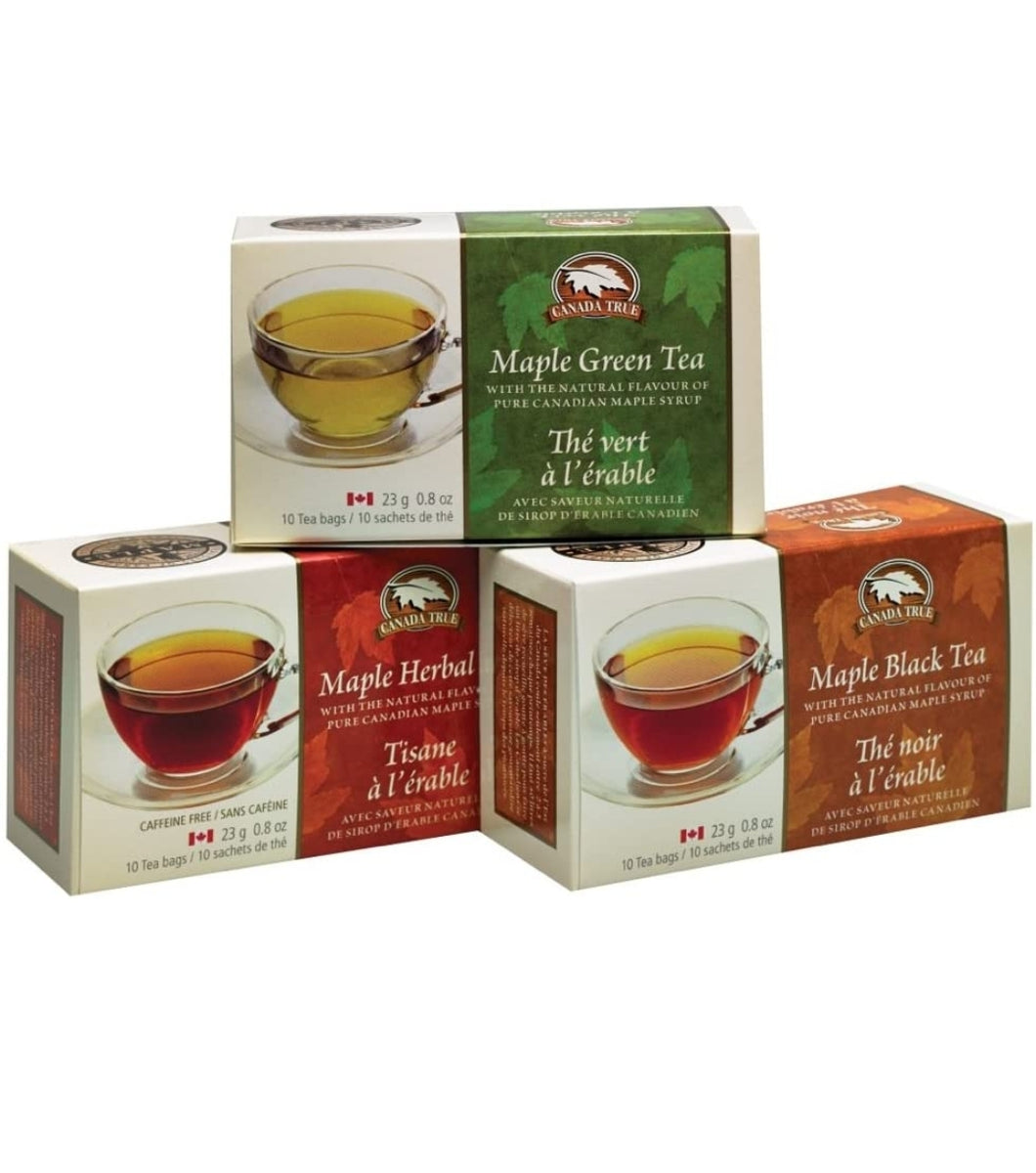 Pack of Canadian Maple, Herbal tea and Black Tea – Souvenir Du Quebec