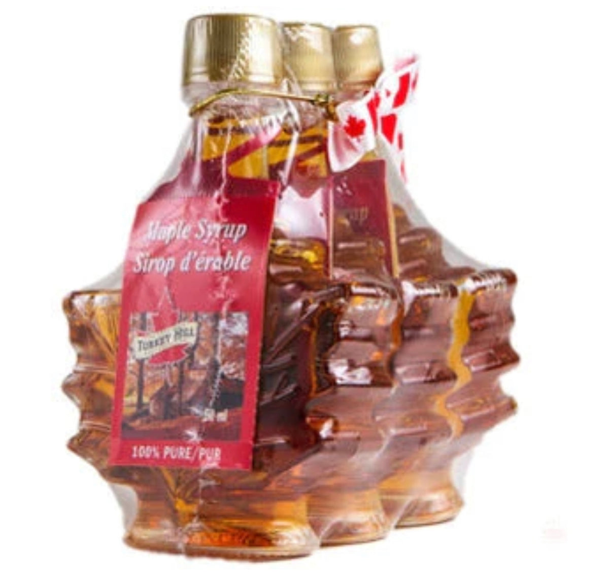 3 X 50 Ml Canadian Maple syrup Maple Leaf Shaped Bottles – Souvenir Du ...